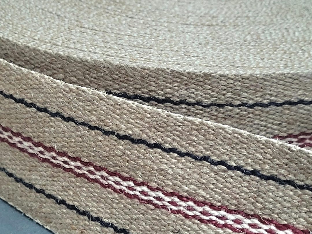 70mm Wide Extra Strong Premium Jute Upholstery Webbing | Traditional ...