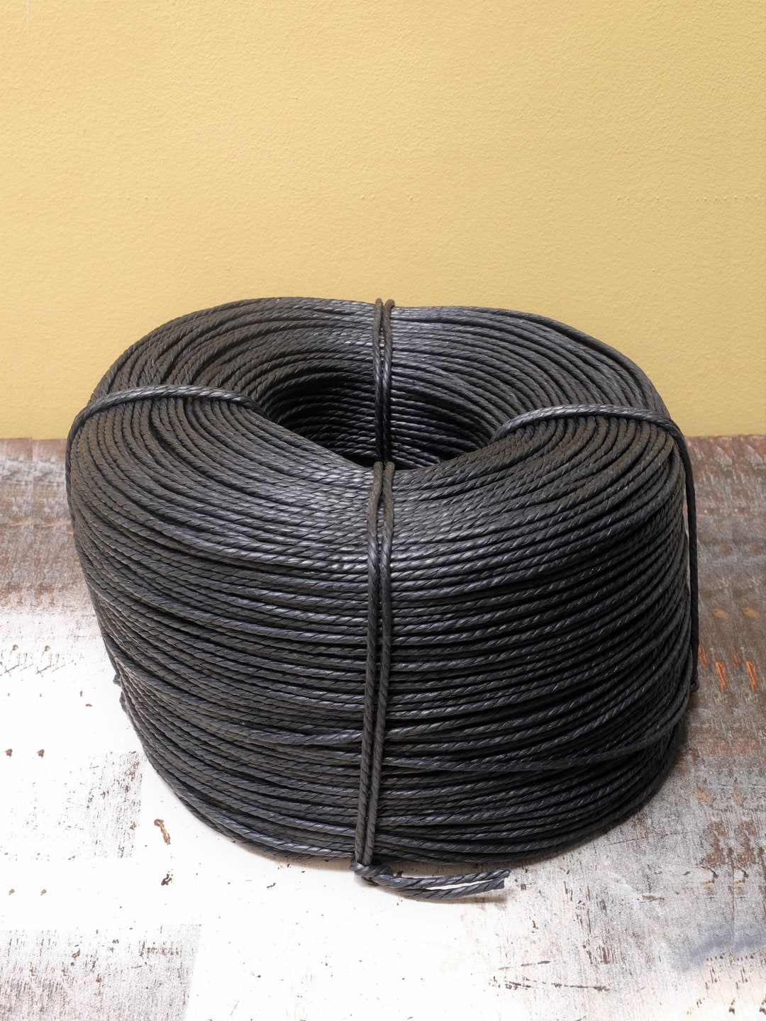 3mm Unlaced Genuine Danish Paper Cord | 625mts -black | Seat Weaving ...