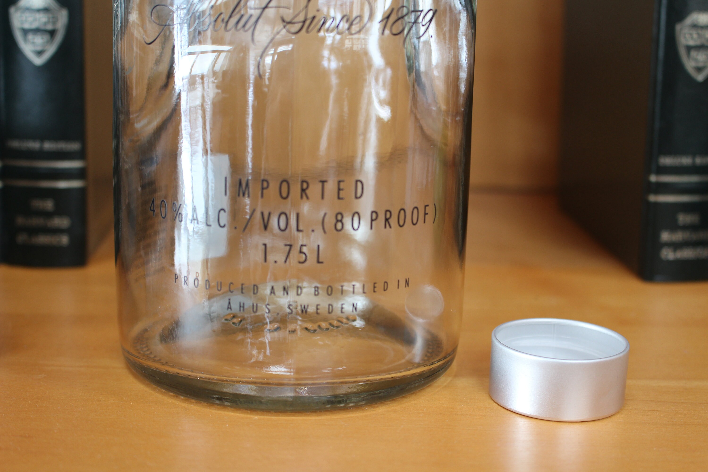 ONE 1 EMPTY 1750 Ml 1.75 L Absolut Vodka Bottle With - Etsy