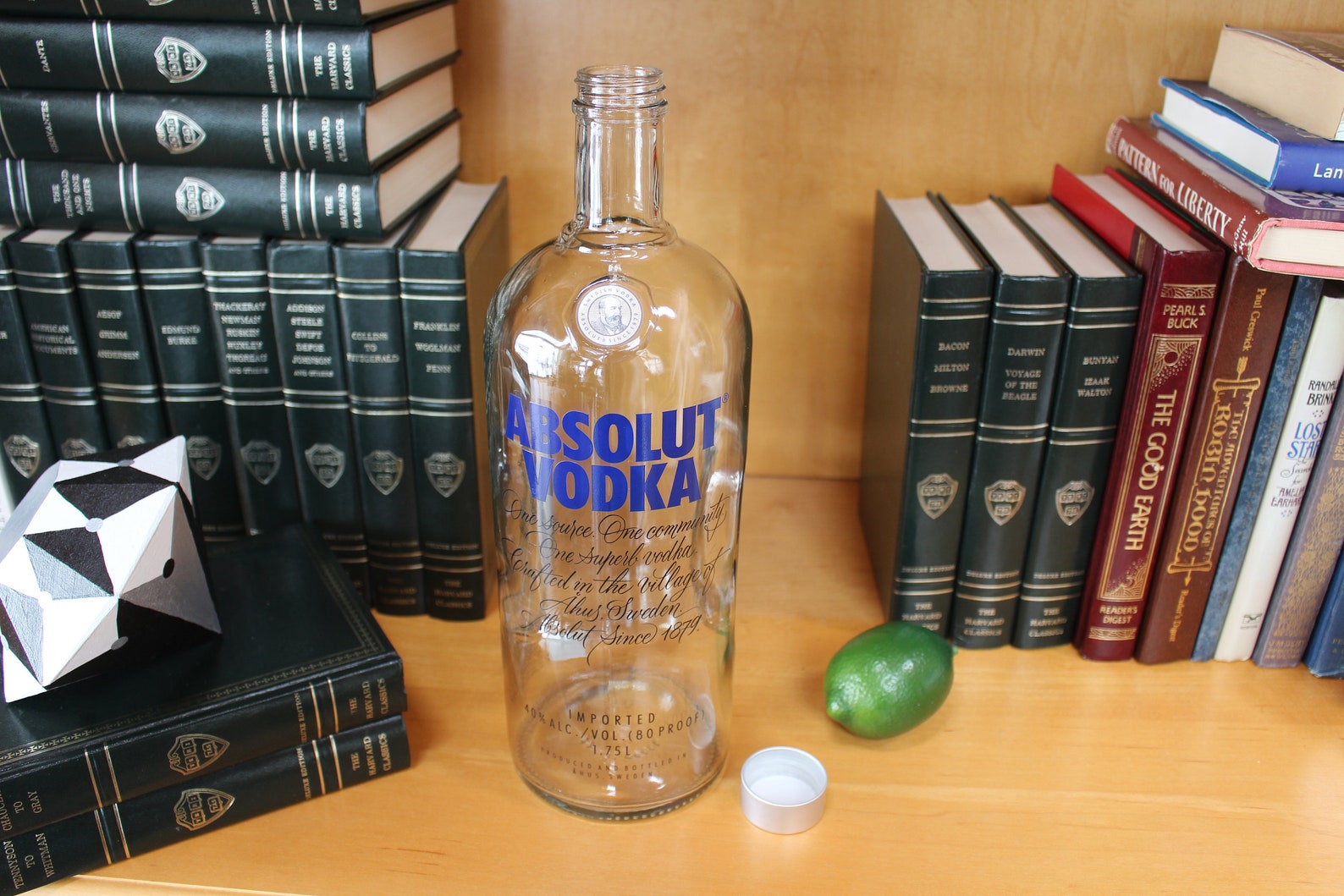 ONE 1 EMPTY 1750 Ml 1.75 L Absolut Vodka Bottle With - Etsy