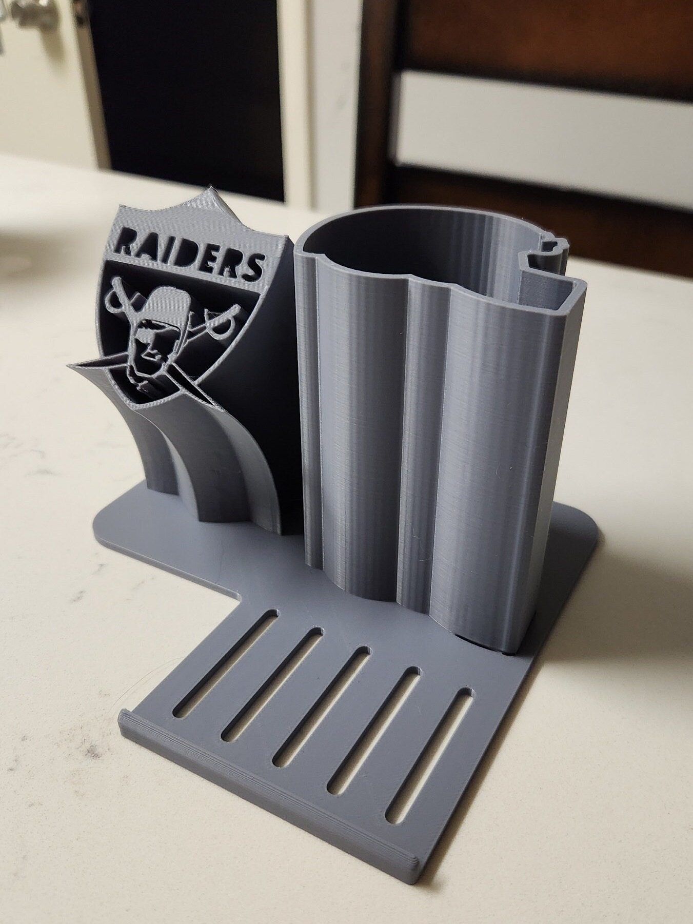 Las Vegas Raiders Pen and Phone Holder With Team Logo - Etsy