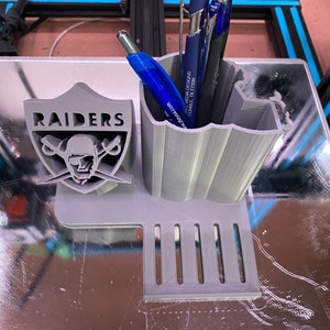Las Vegas Raiders Pen and Phone Holder for Your Desk - Etsy