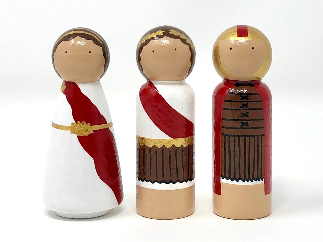 Ancient Rome Peg Doll Set (*made to Order*) - Etsy