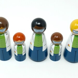 Scientist / Lab Worker / My Community / When I Grow up Peg Dolls (*made ...