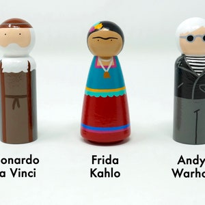 Famous Artists Peg Dolls (*made to Order*) - Etsy