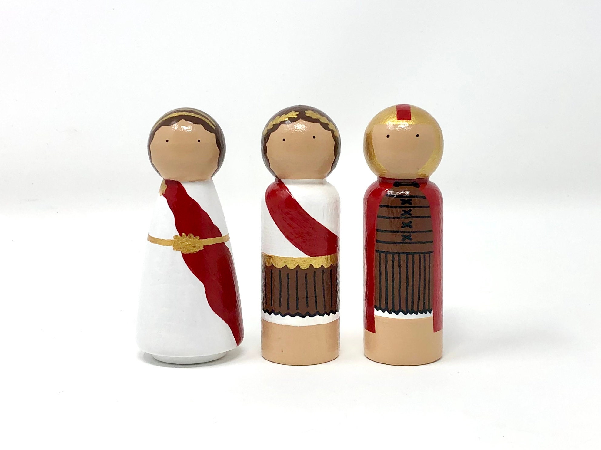 Ancient Rome Peg Doll Set made to Order | Etsy
