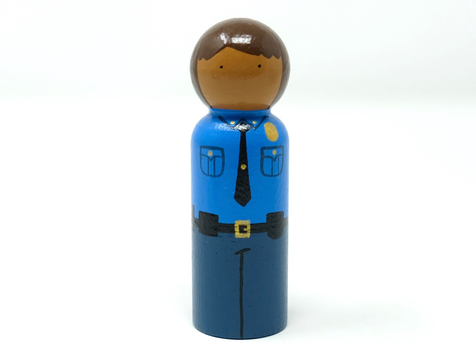 Police Officer Peg Dolls (*made to Order*) - Etsy
