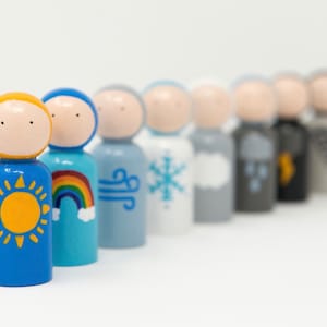 Weather Gnomes Peg Doll Set (*made to Order*) - Etsy