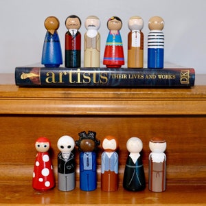 Famous Artists Peg Dolls made to Order - Etsy