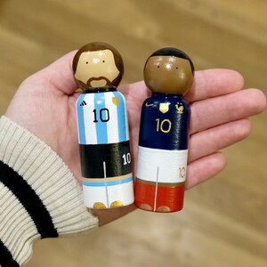 Lionel Messi & Kylian Mbappé World Cup 2022 Soccer Argentina V. France ...