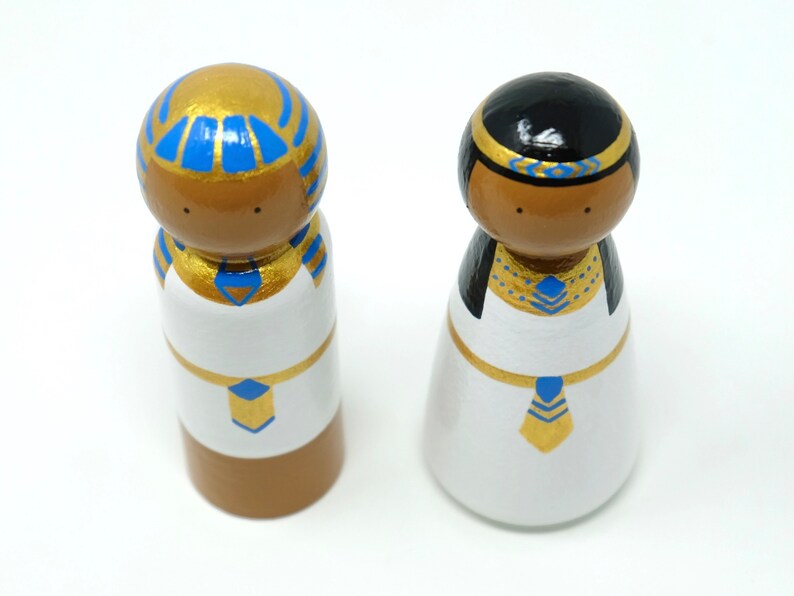 Ancient Egypt Peg Doll Set made to Order - Etsy