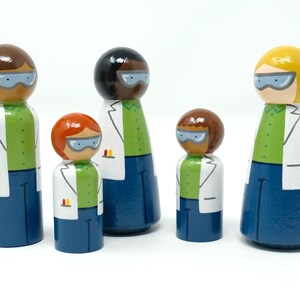 Scientist / Lab Worker / My Community / When I Grow up Peg Dolls (*made ...