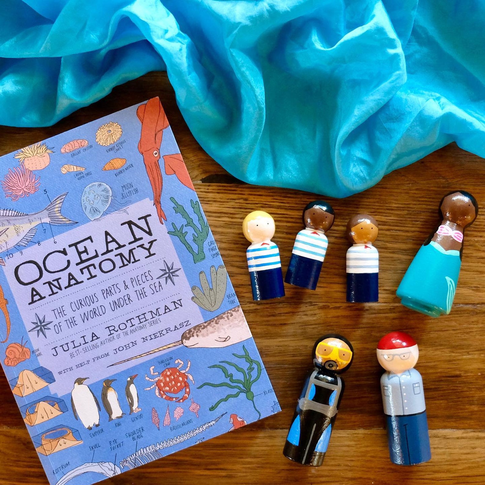 Scuba Diver Peg Doll made to Order - Etsy