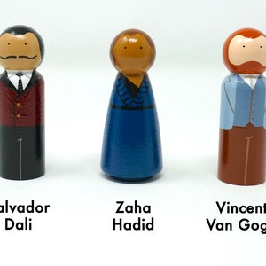 Famous Artists Peg Dolls (*made to Order*) - Etsy