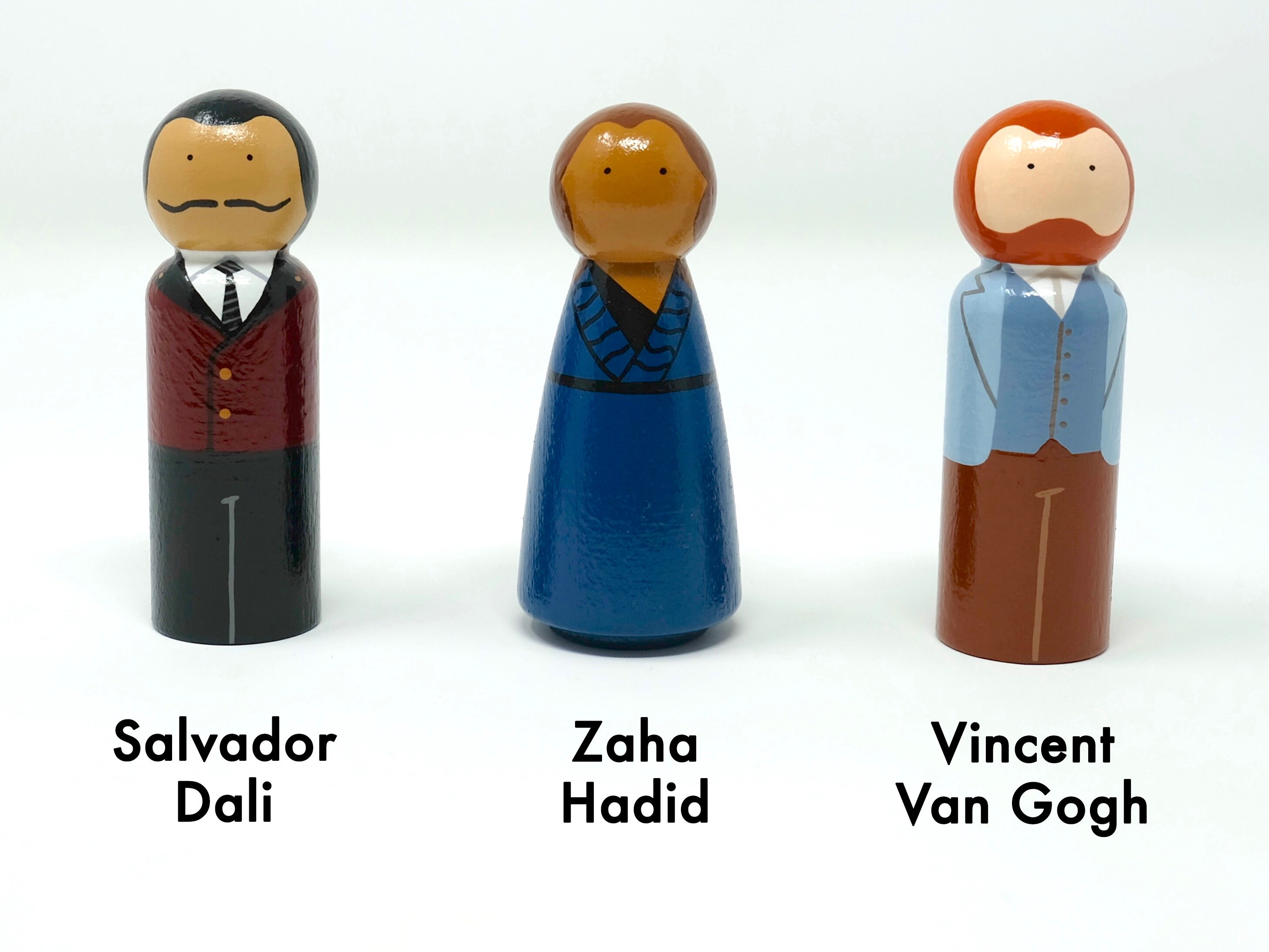 Famous Artists Peg Dolls (*made to Order*) - Etsy
