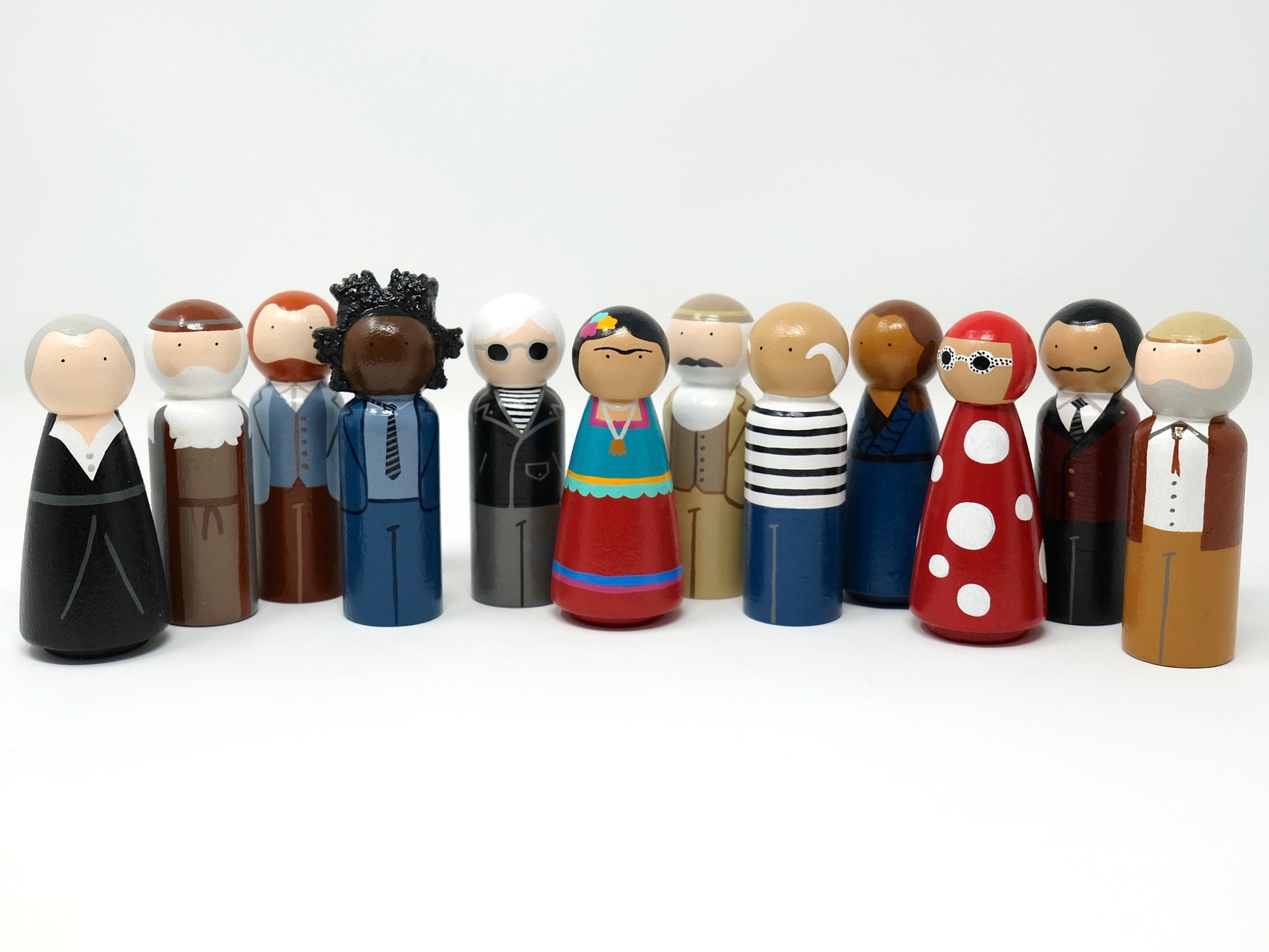 Famous Artists Peg Dolls made to Order - Etsy