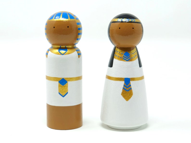 Ancient Egypt Peg Doll Set made to Order - Etsy