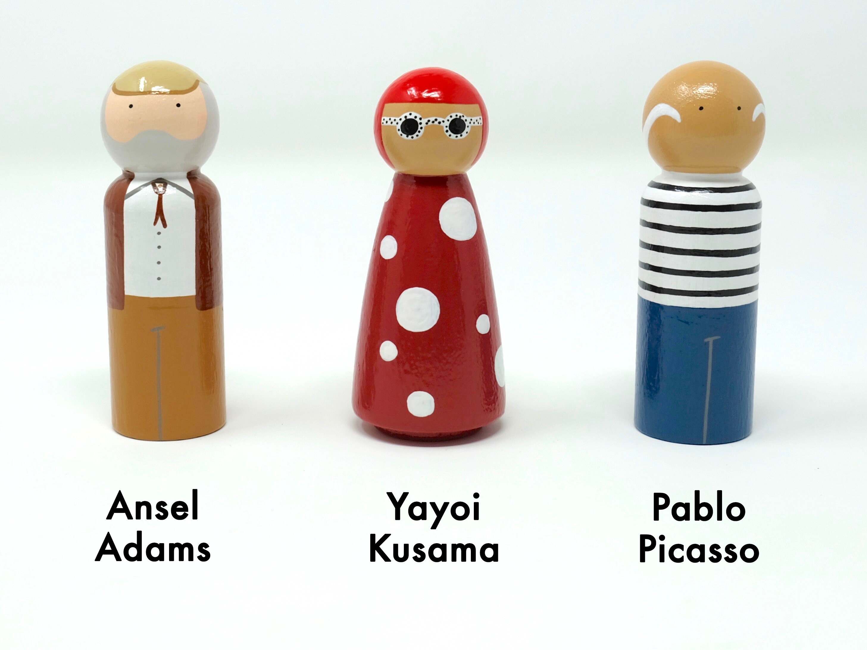 Famous Artists Peg Dolls (*made to Order*) - Etsy