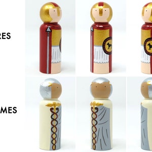 Greek Gods and Goddesses Peg Dolls (*made to Order*) - Etsy