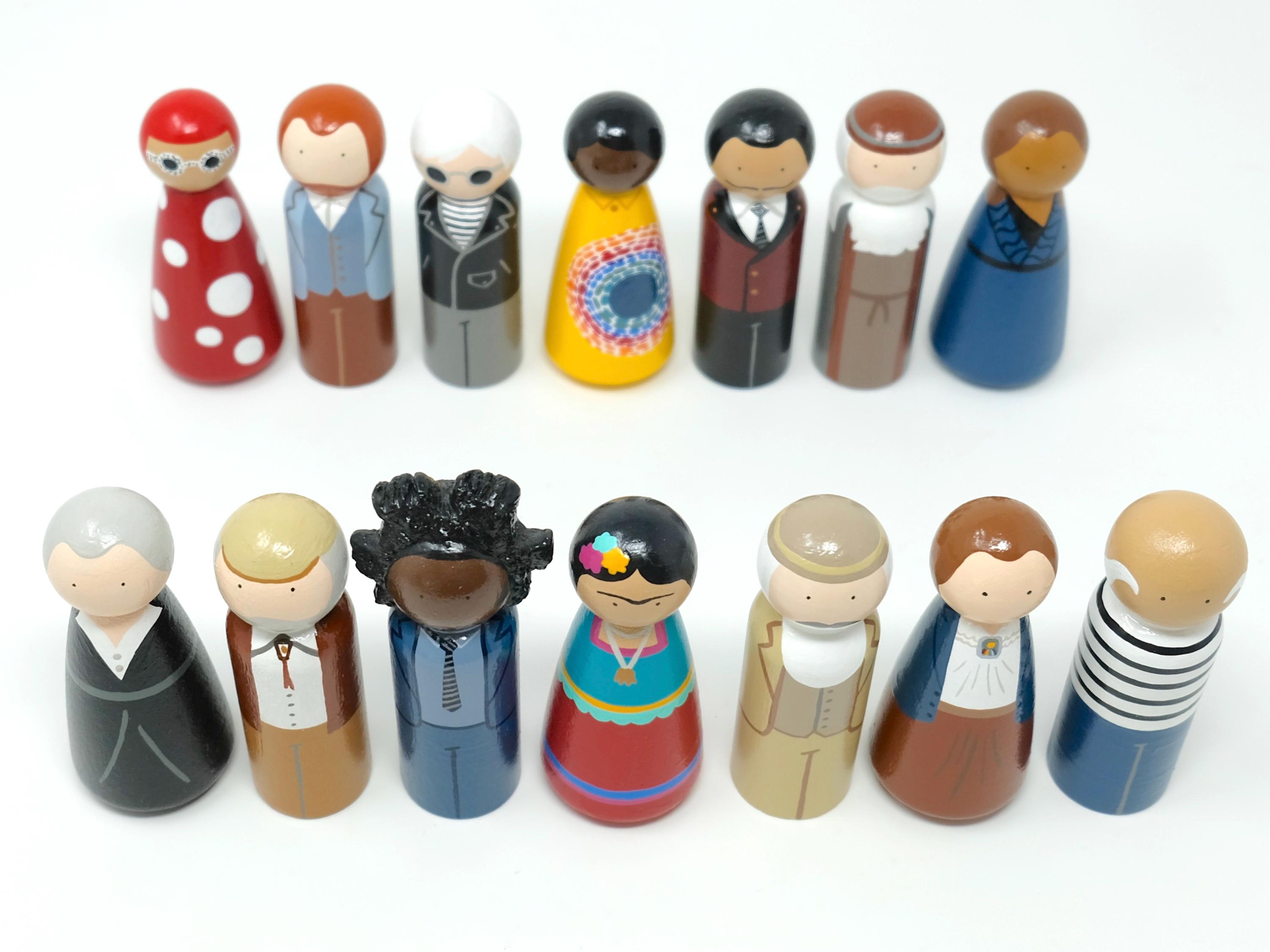 Famous Artists Peg Dolls (*made to Order*) - Etsy