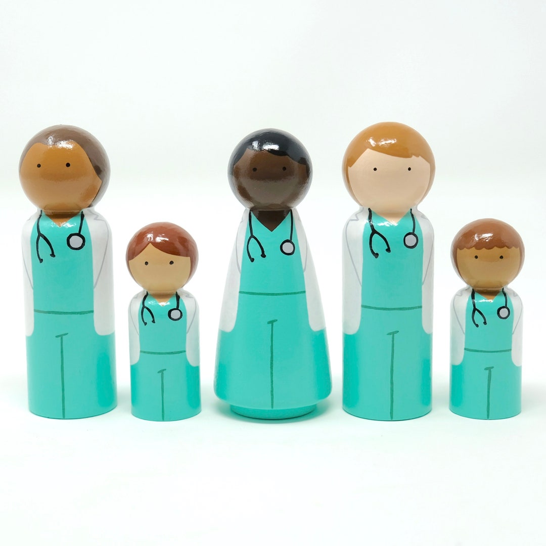 Doctor Peg Dolls (*made to Order*) - Etsy