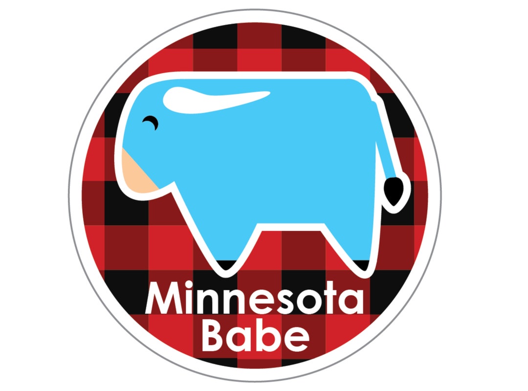 Minnesota Babe the Blue Ox Vinyl Sticker - Etsy