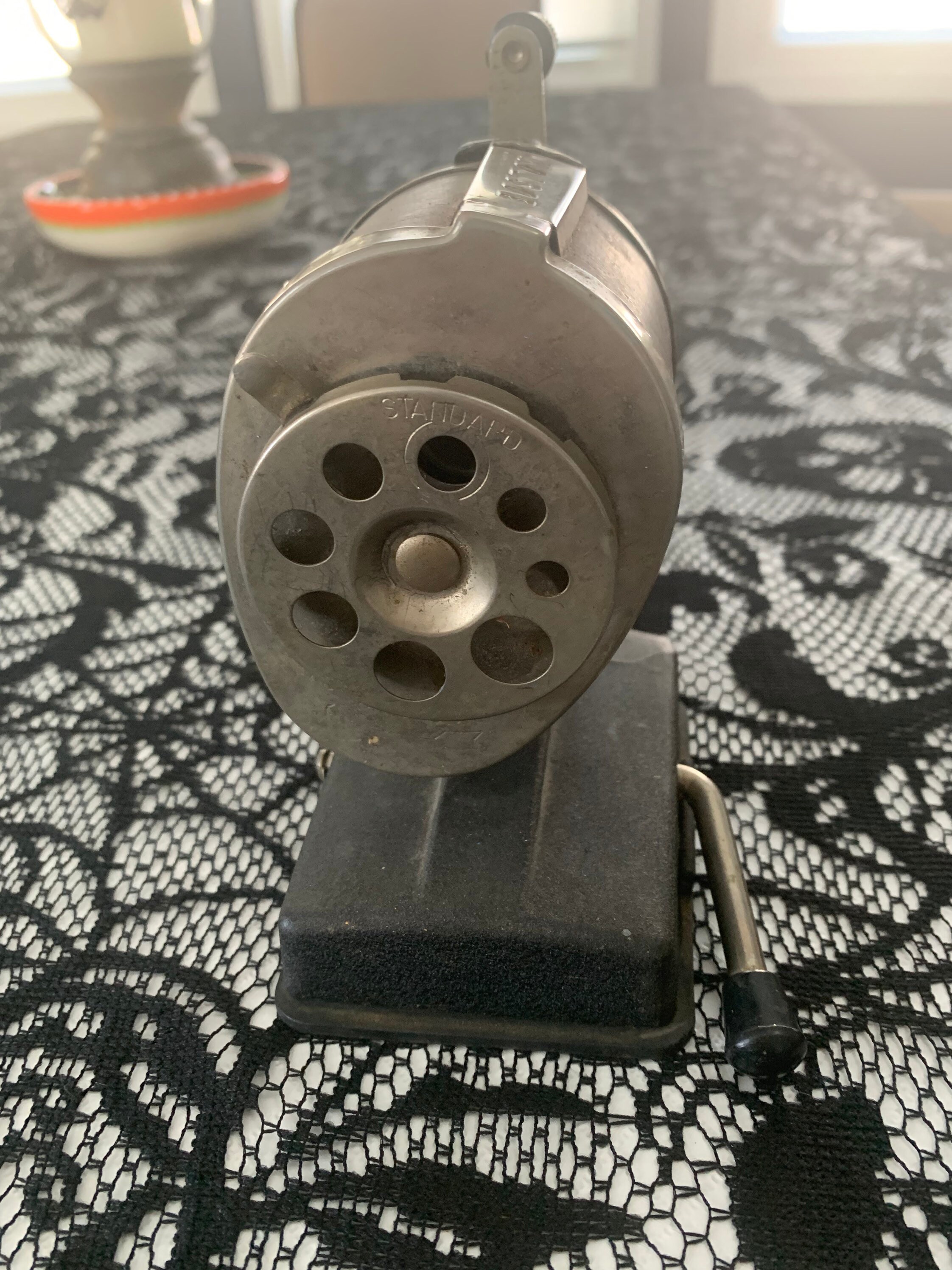 Vintage Boston Standard Tabletop Pencil Sharpener Suction Metal ...