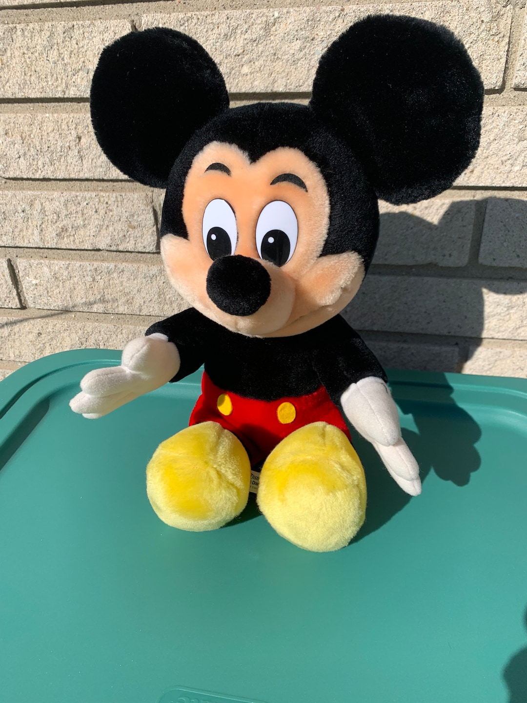 Vintage 80s Disney World Stuffed Mickey Mouse Plush Animal Retro - Etsy