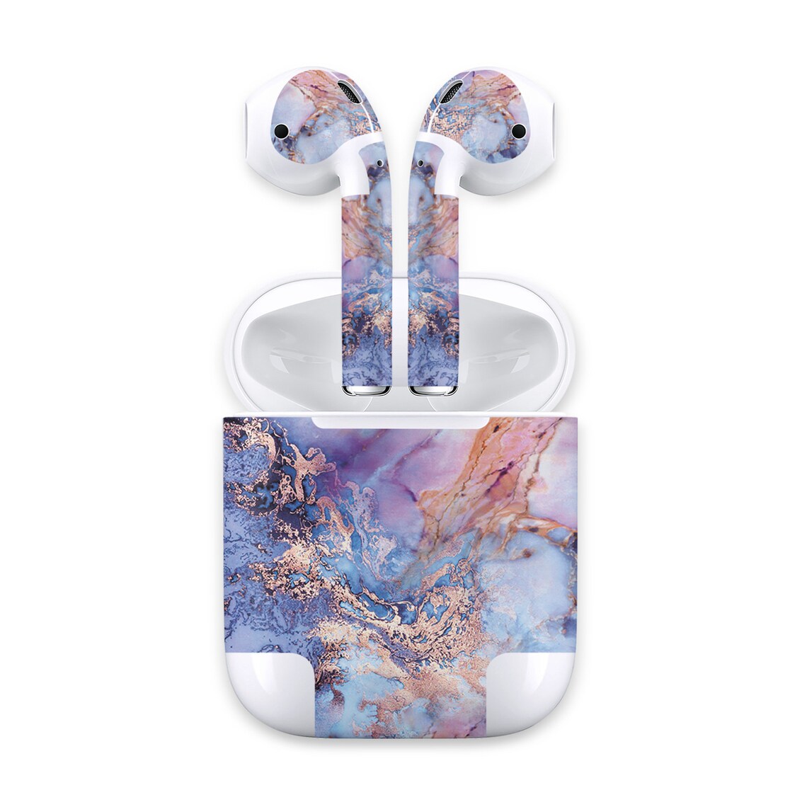 Purple Marble Airpods Skin Watercolor Airpod Stickers Texture - Etsy