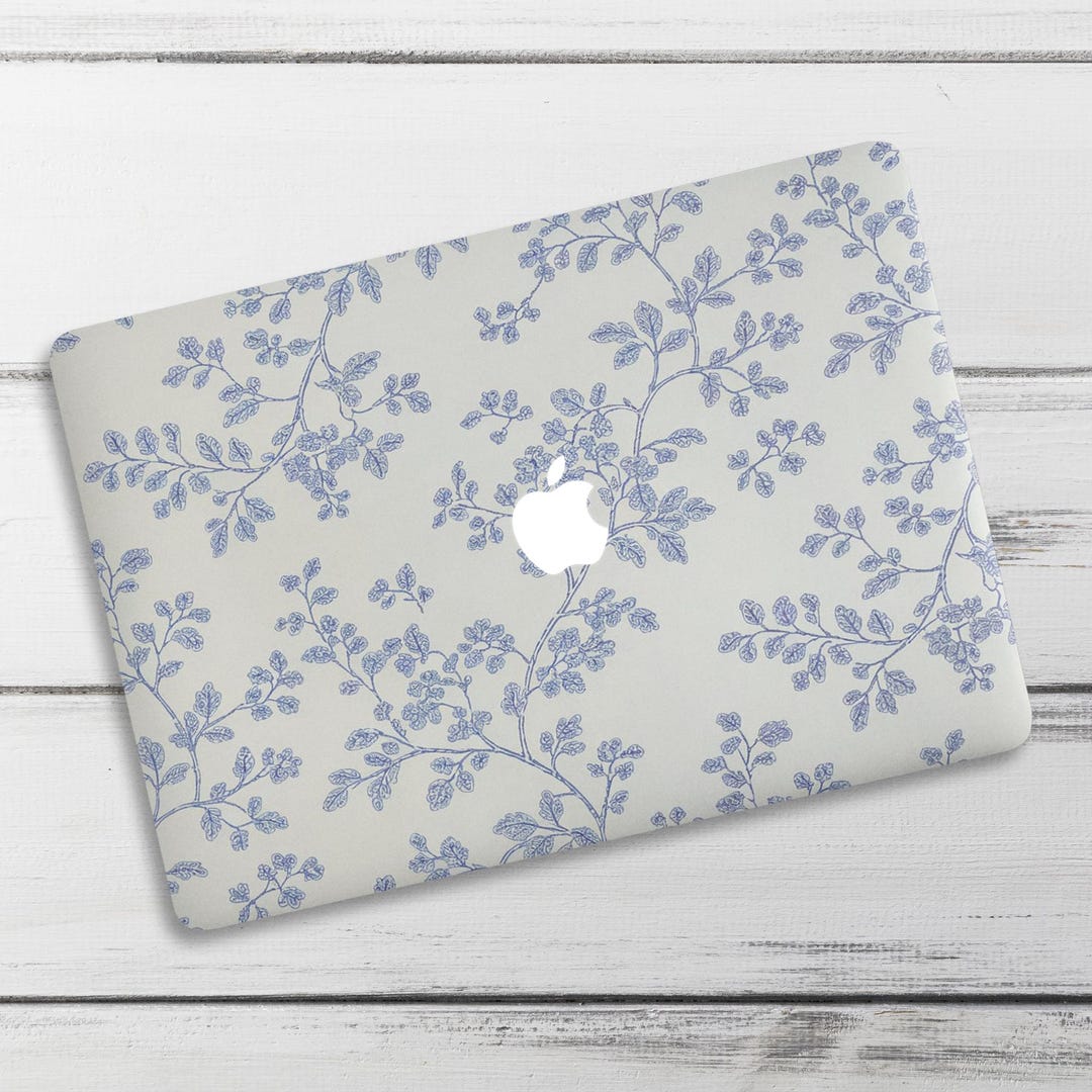 Light Blue Floral MacBook Case, New MacBook Pro 13 A2338, MacBook M2 ...