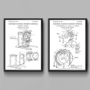 CT Scan Machine Patent Wall Art, Set of 2 Blueprint Posters for ...