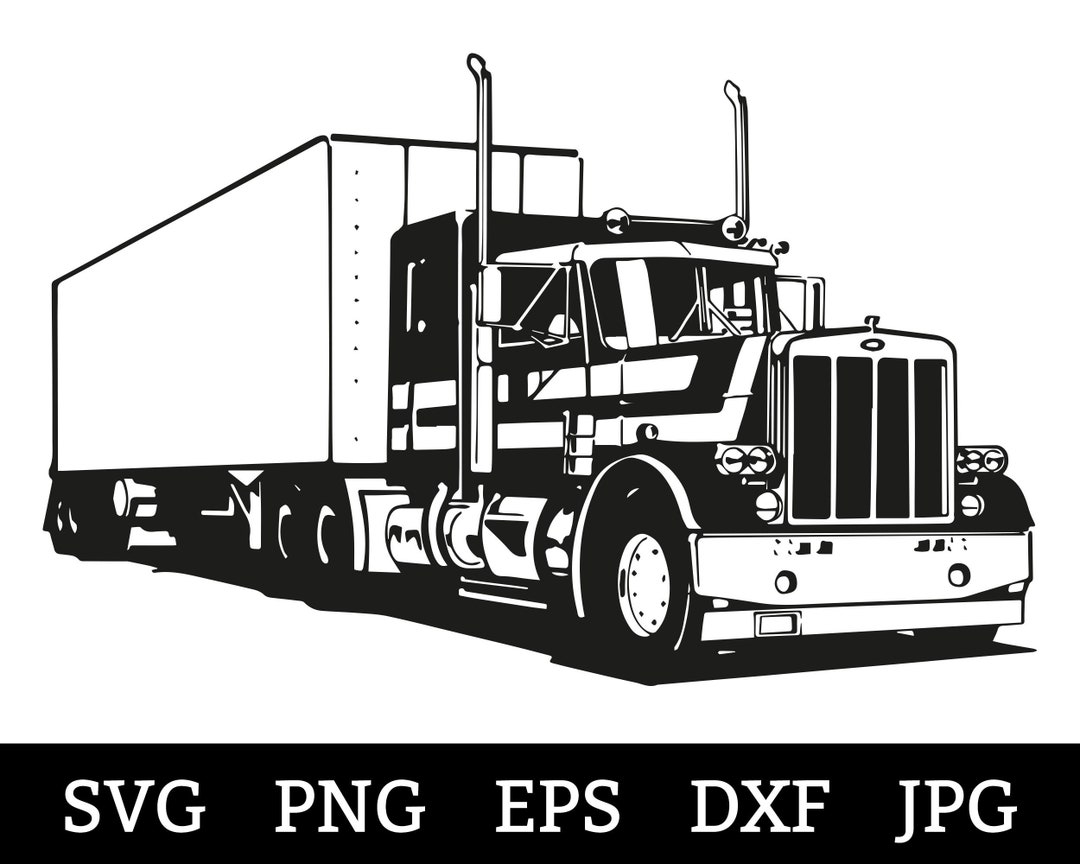 Semi Truck SVG Files for Cricut Vector Images Silhouette Mack - Etsy France