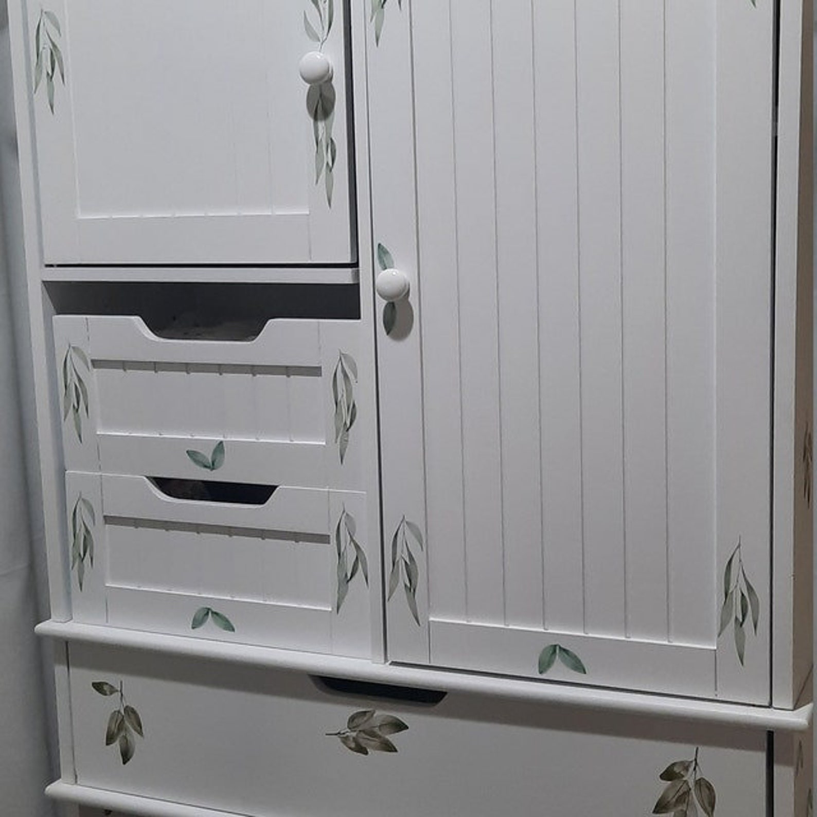 Greenery Wall Decals Watercolor Greenery Sticker Watercolor - Etsy