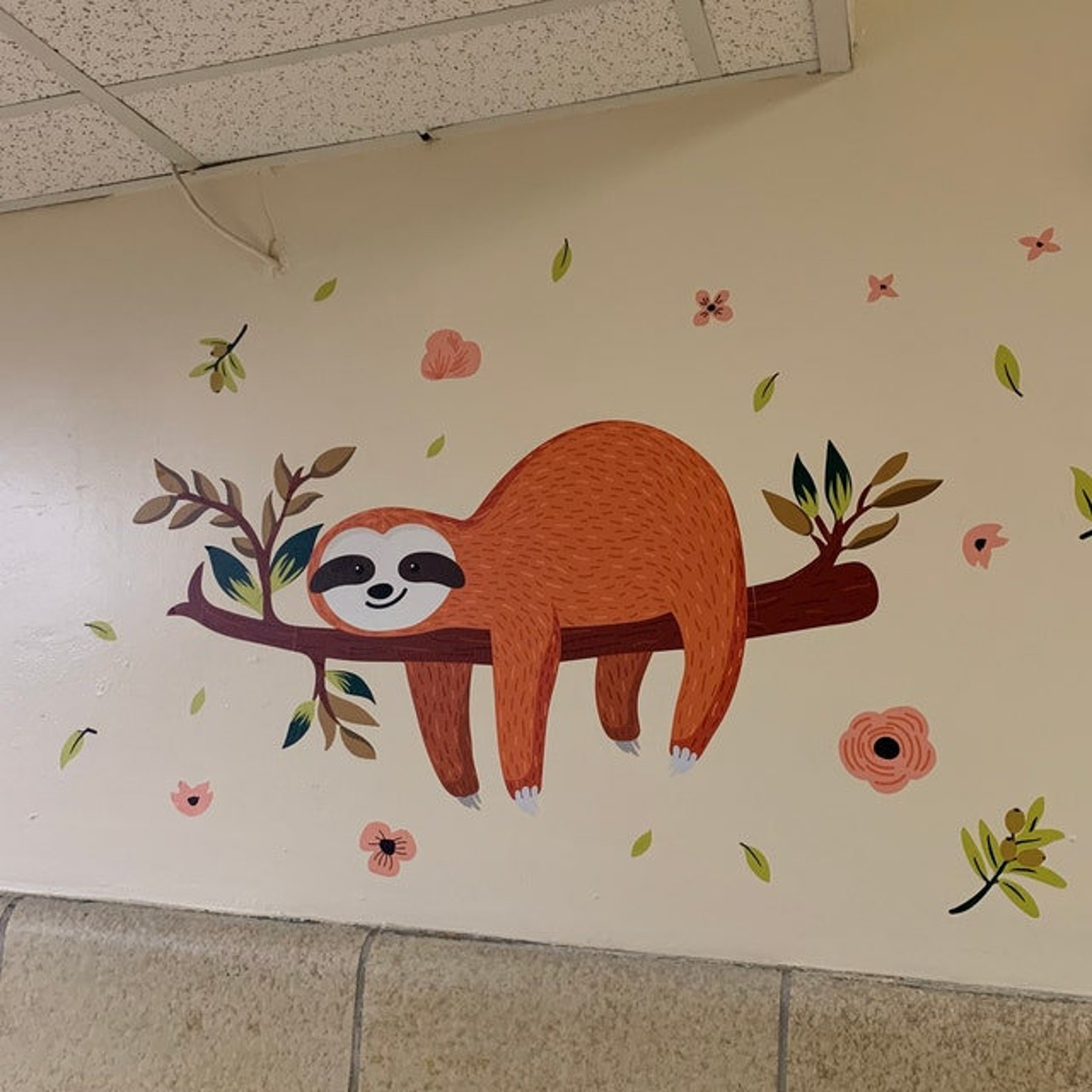 Sloths and Tree Wall Decal Wall Decoration Stickers for - Etsy