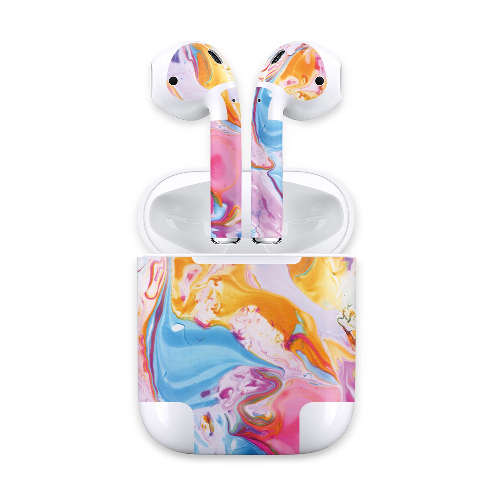 Watercolor Airpods Skin Colored Airpods Decal Marble Airpods - Etsy