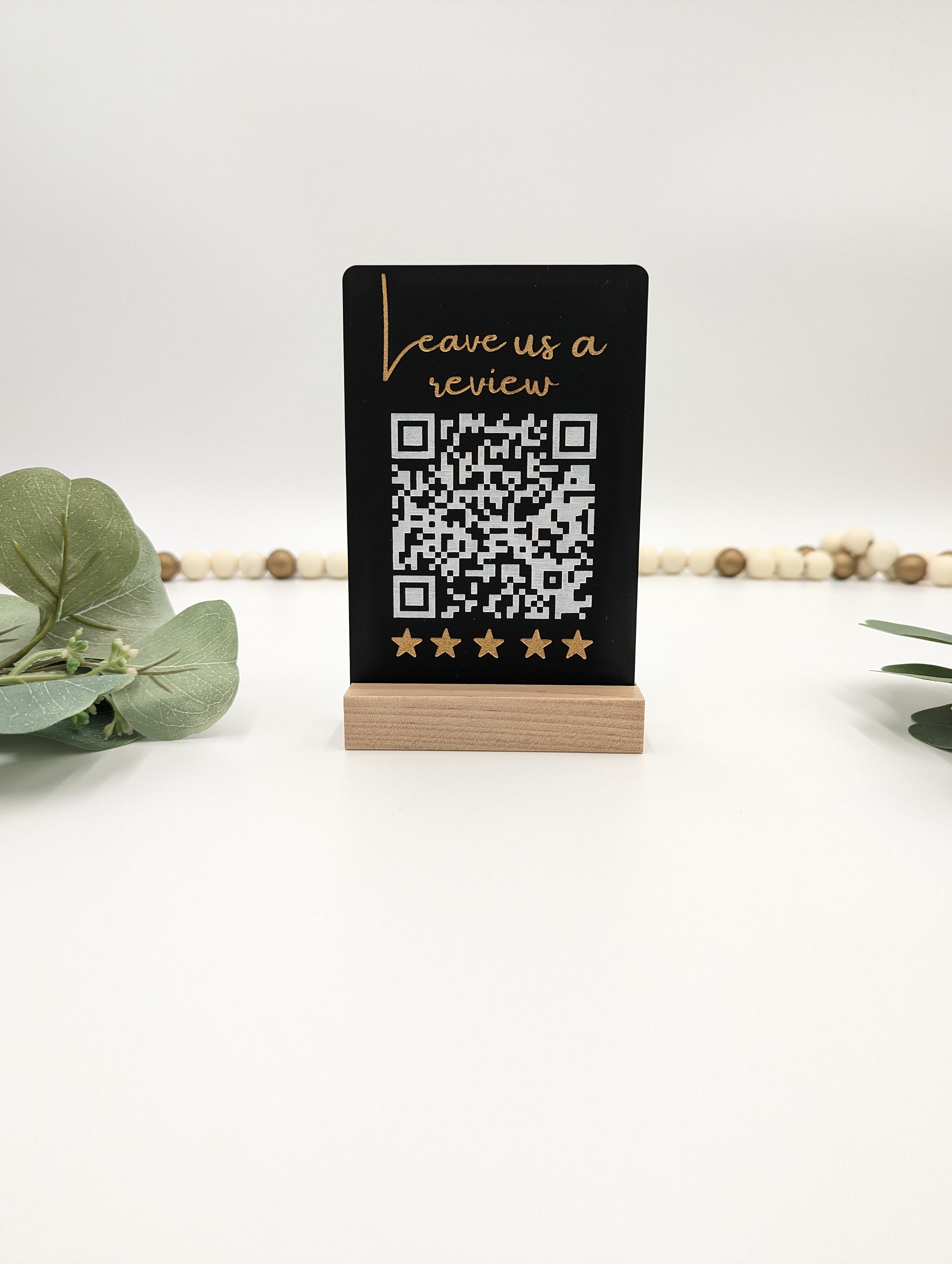 Mini QR Display Sign Social Media Sign Facebook instagram - Etsy