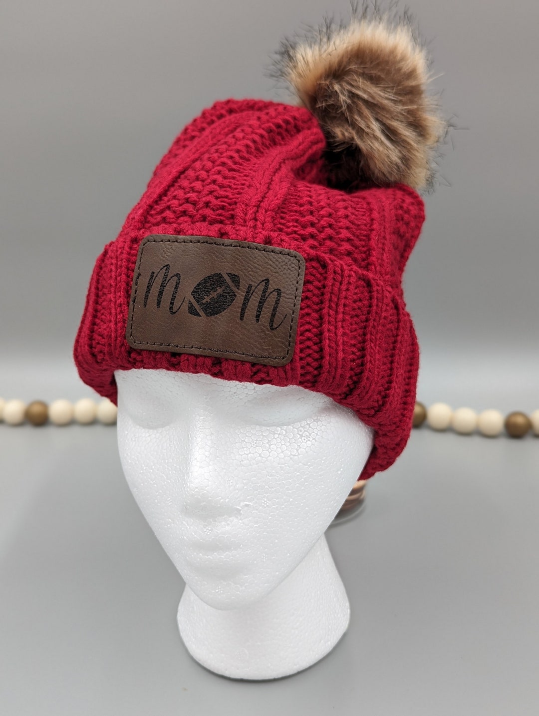 Pom Pom Custom Winter Hat Personalized Beanie Personalized - Etsy