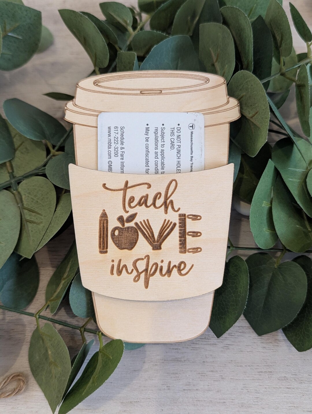 Teacher Gift Card Holder Coffee Gift Card Holder Teacher Gift Coffee ...
