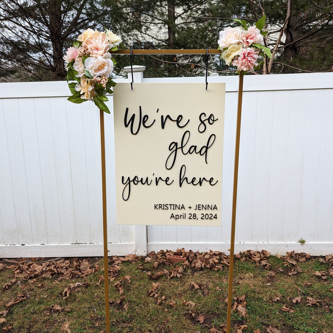 Modern Acrylic Wedding Welcome Sign: 3D Lettering, Event Decor - Etsy
