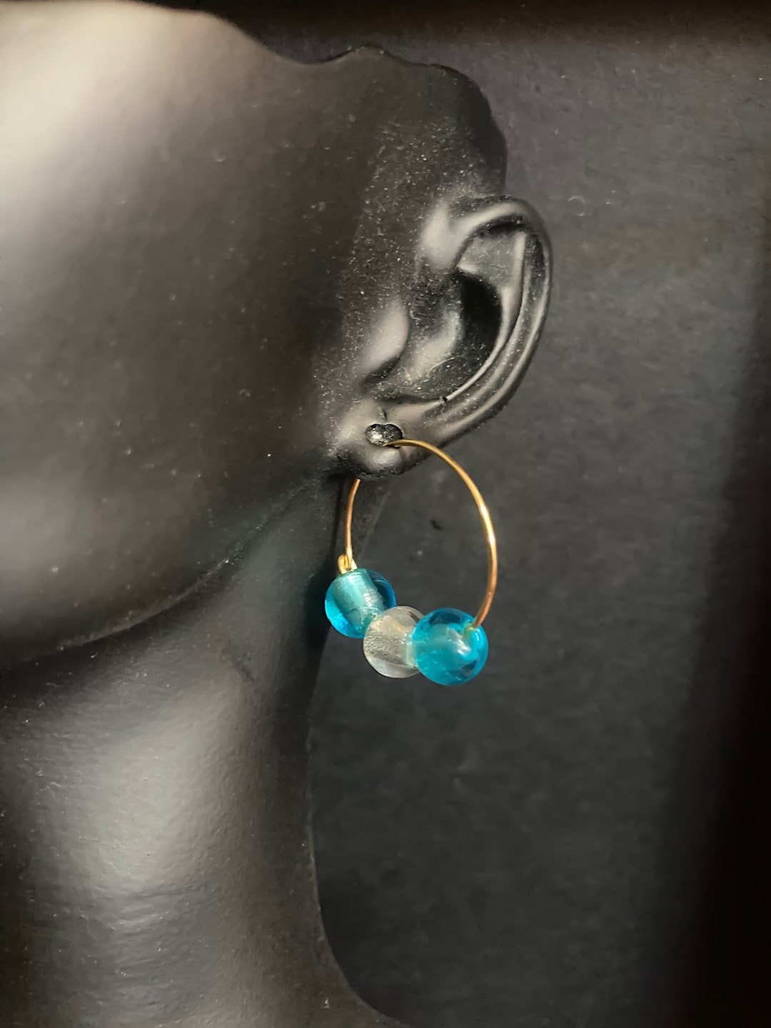 Hoops With Beads Inspired by Birka Find, Viking Vikings , Viking Beads ...