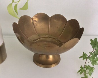 Brass lotus bowl | Etsy