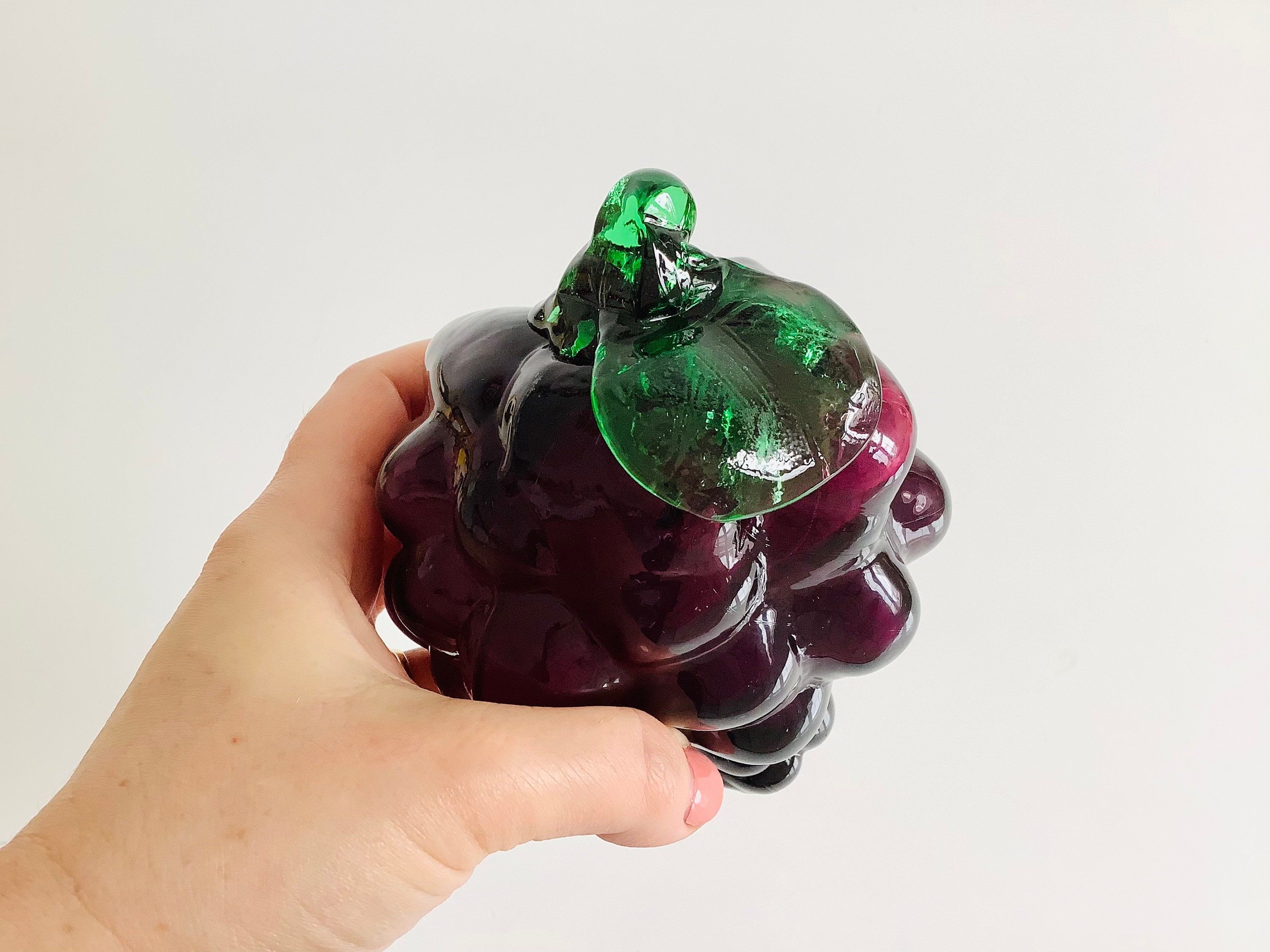 Vintage Glass Grapes / Ornamental Decorative Fruit / Murano - Etsy