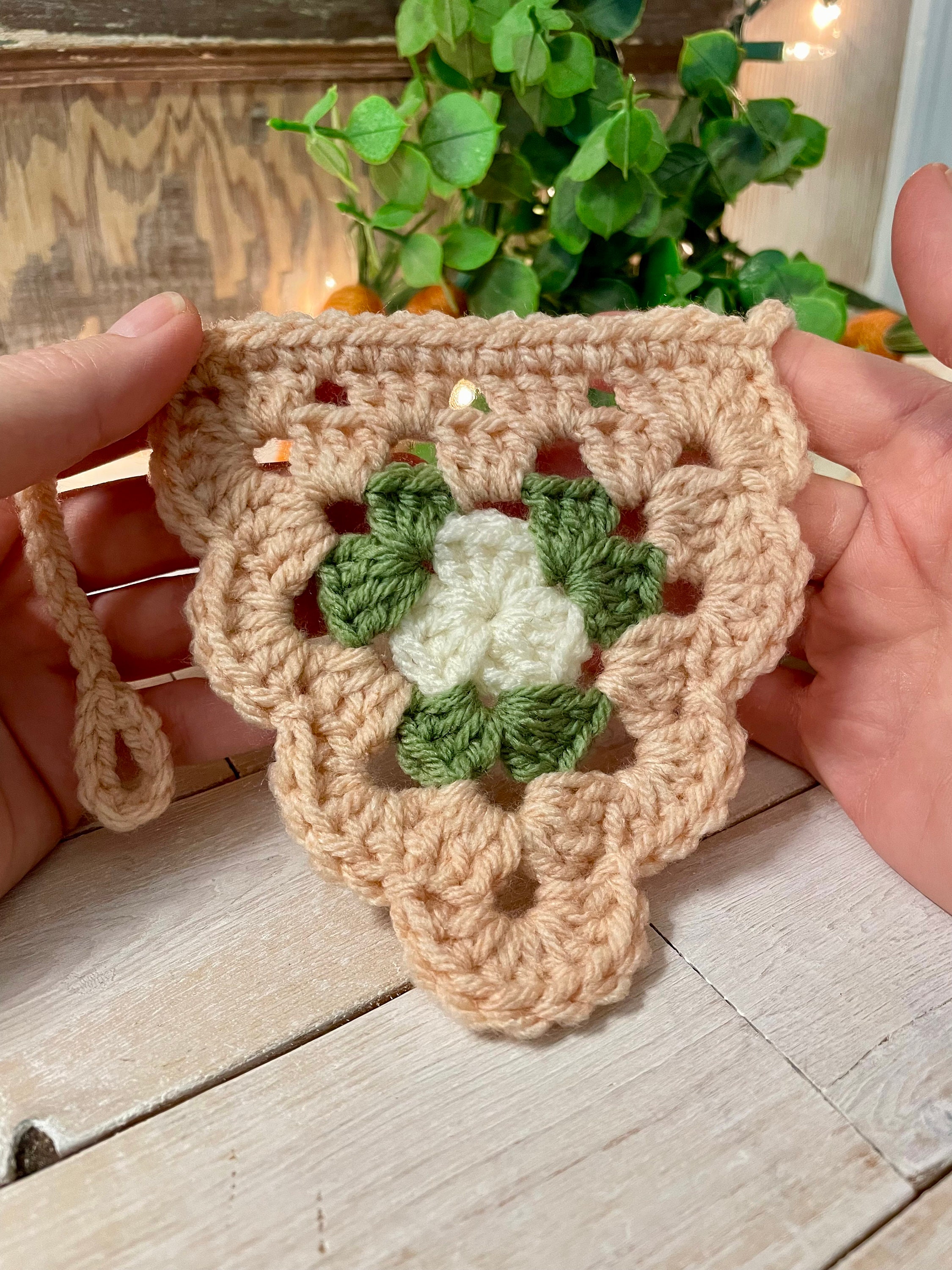 Crochet Granny Square Bunting Flag/vintage Style Bunting Banner/crochet ...