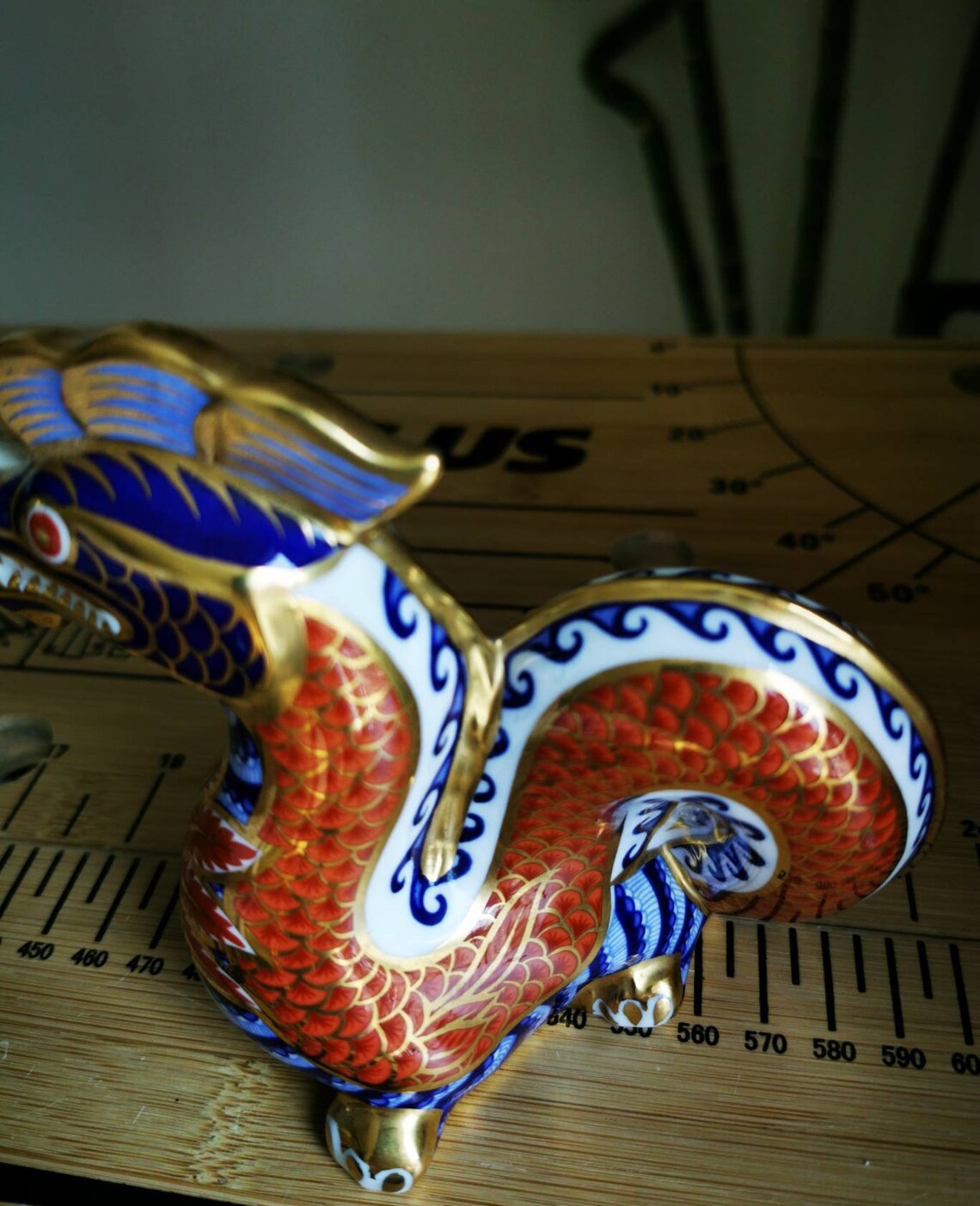 Royal Crown Derby 'dragon' Imari Paperweight, Gold Stopper, Hand ...