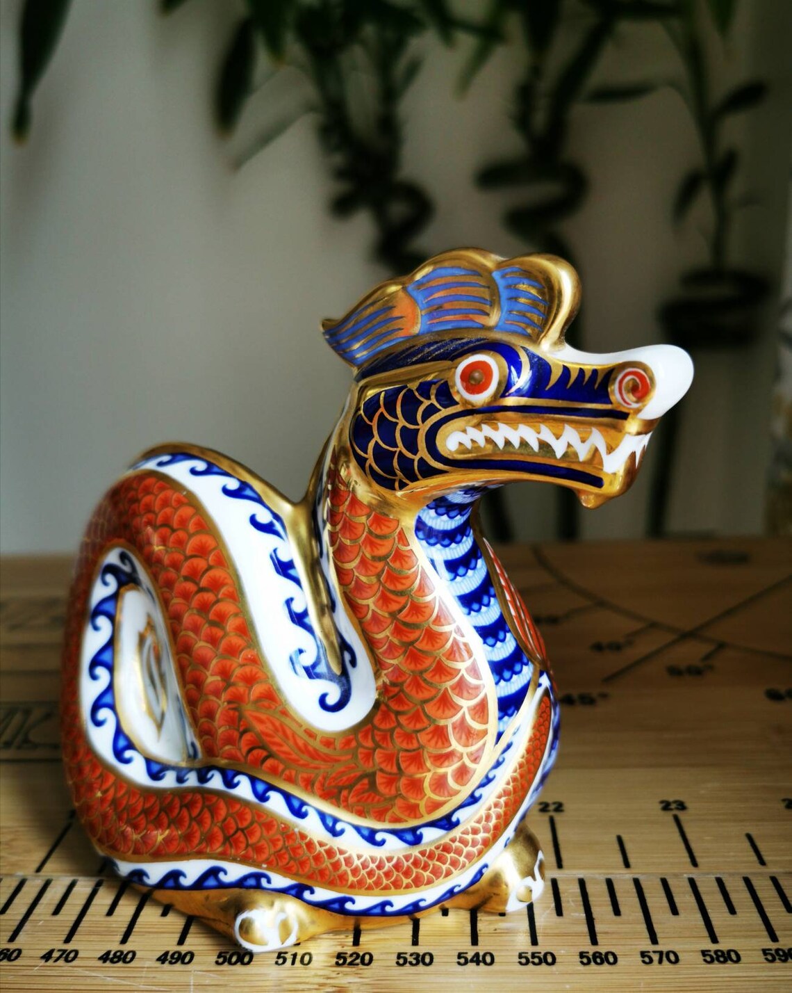 Royal Crown Derby 'dragon' Imari Paperweight, Gold Stopper, Hand ...