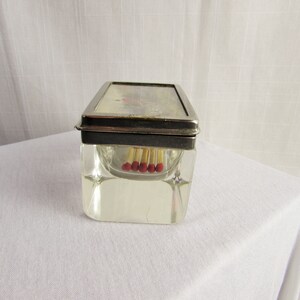 Antique Crystal Match Box With Hunting Scene Circa 1920 - Etsy