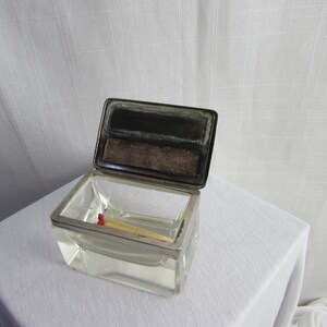 Antique Crystal Match Box With Hunting Scene Circa 1920 - Etsy