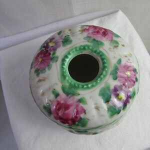 VICTORIAN HAIR RECEIVER Porcelain Rose Motif - Etsy