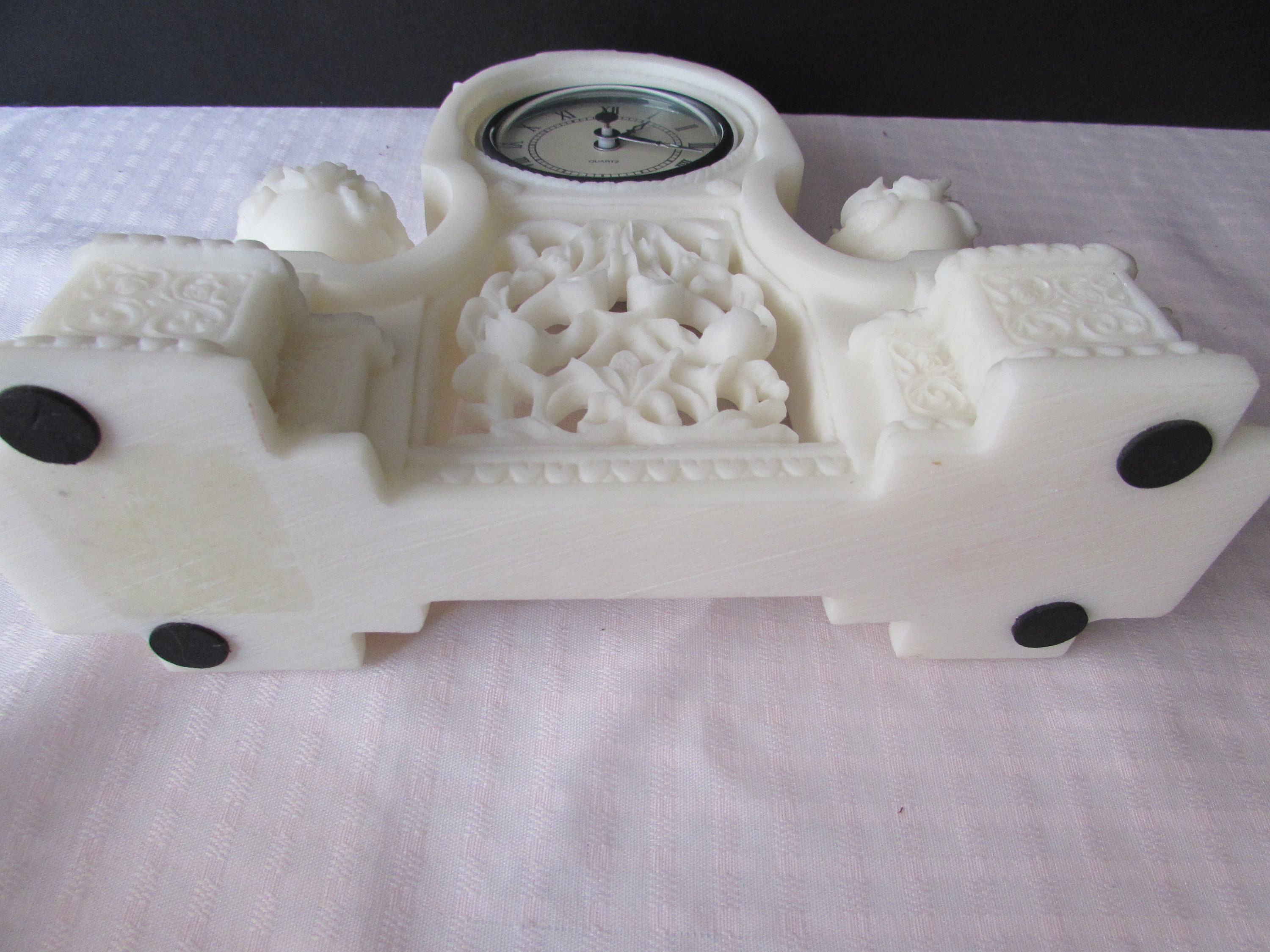 Clock Victorian Style Works Battery Operated Cottage Chic Decorator ...