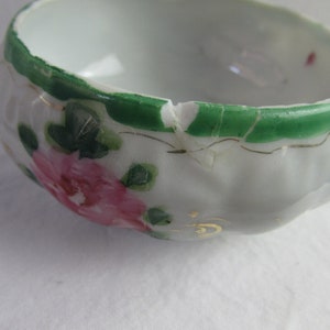 VICTORIAN HAIR RECEIVER Porcelain Rose Motif - Etsy
